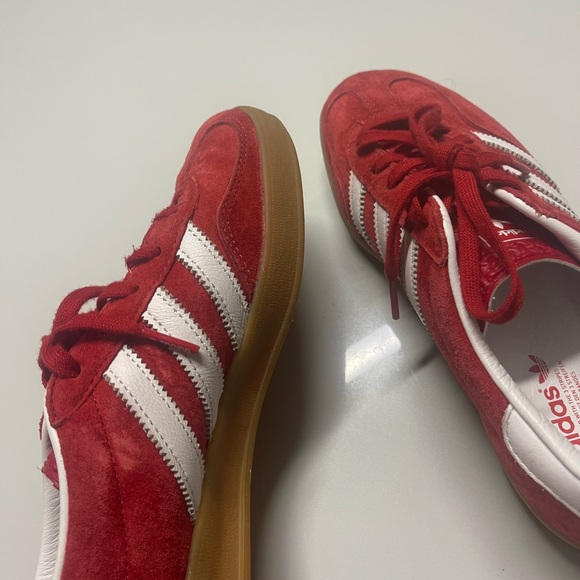 adidas | Shoes | Adidas Red Suede Sneakers | Poshmark